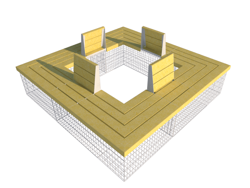 Gabions et entourage d'arbre: La protection absolue des arbres